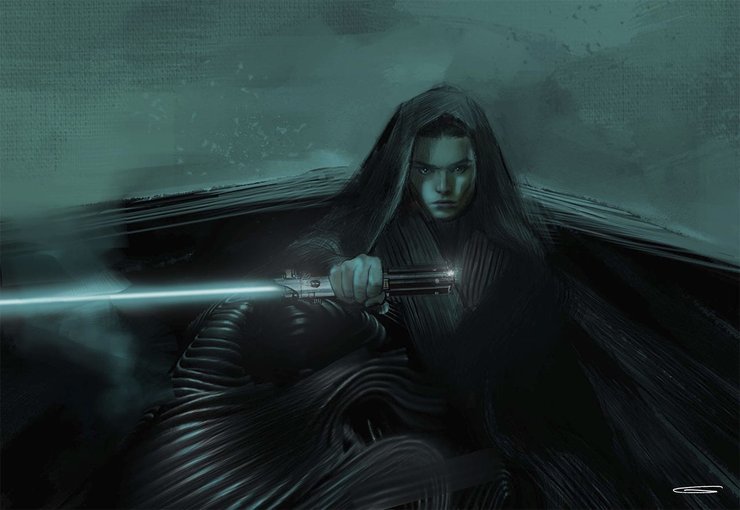 Star Wars | suggestivo concept art con Rey